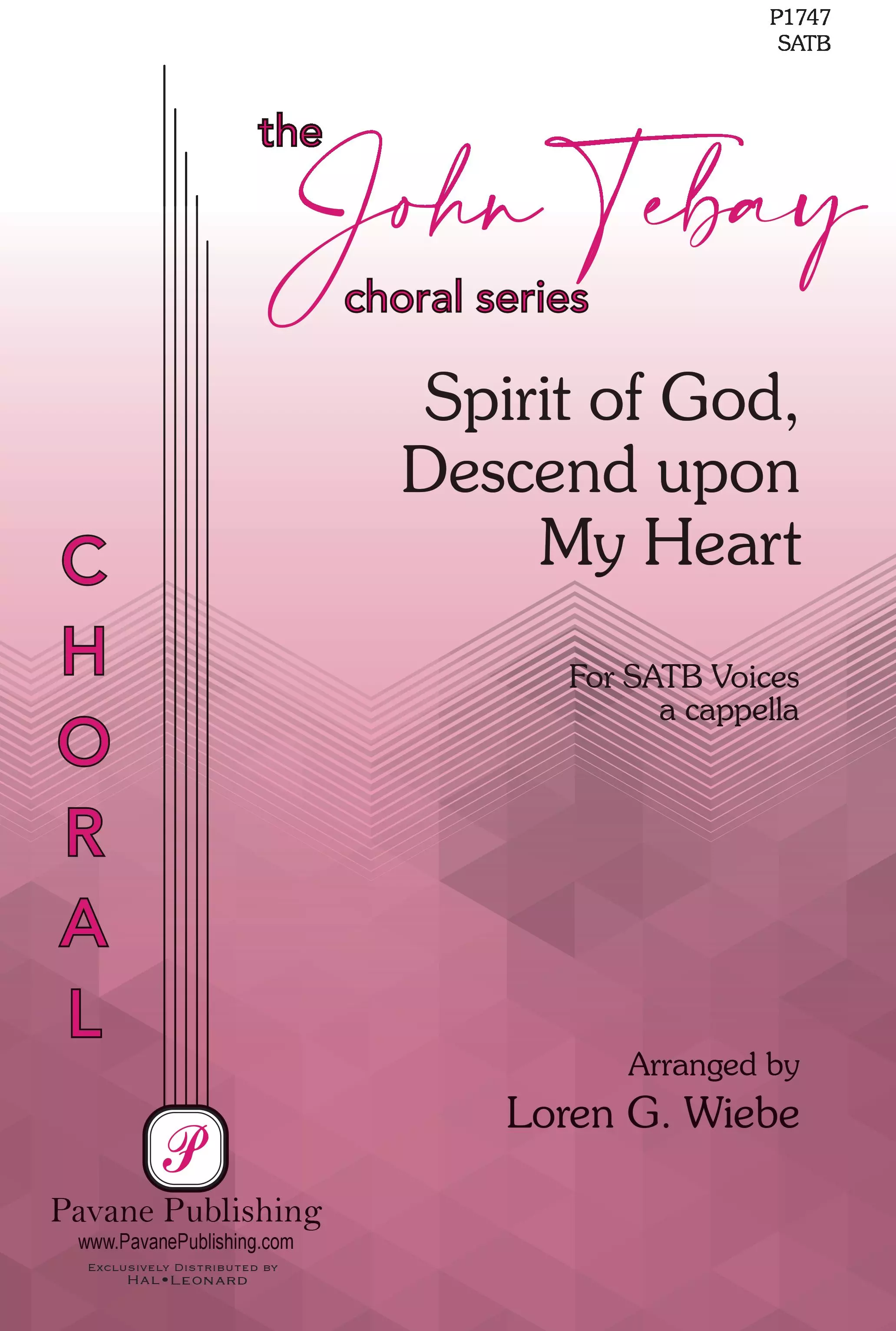 Spirit Of God, Descend Upon My Heart - SATB - Choral Score - Pavane ...