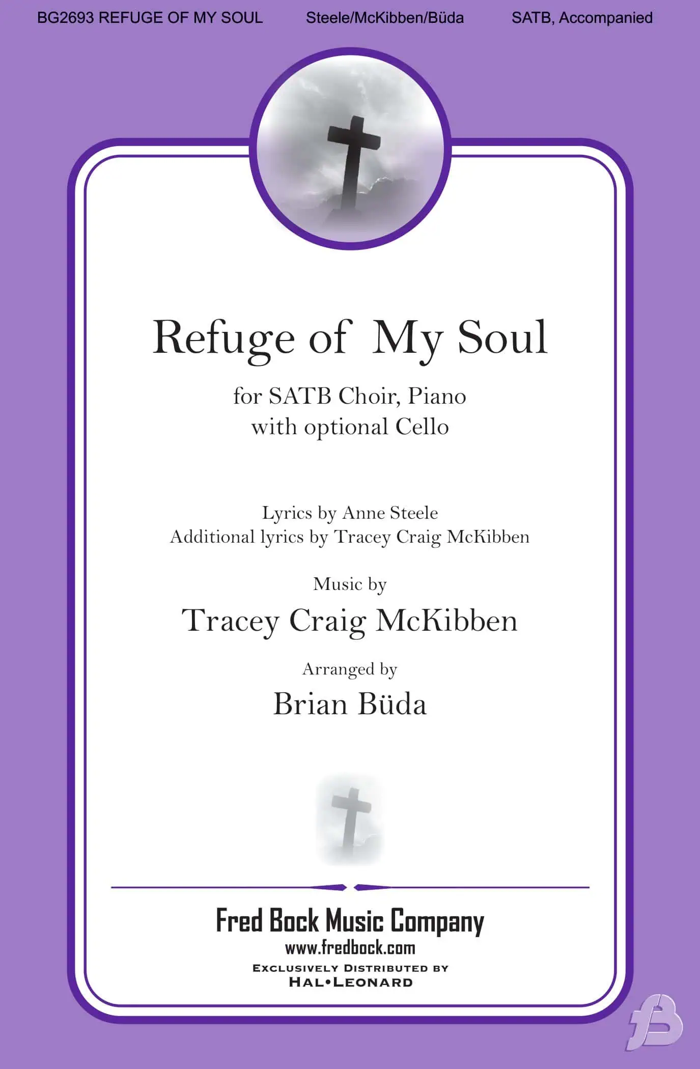 Refuge Of My Soul - SATB - Fred Bock Music