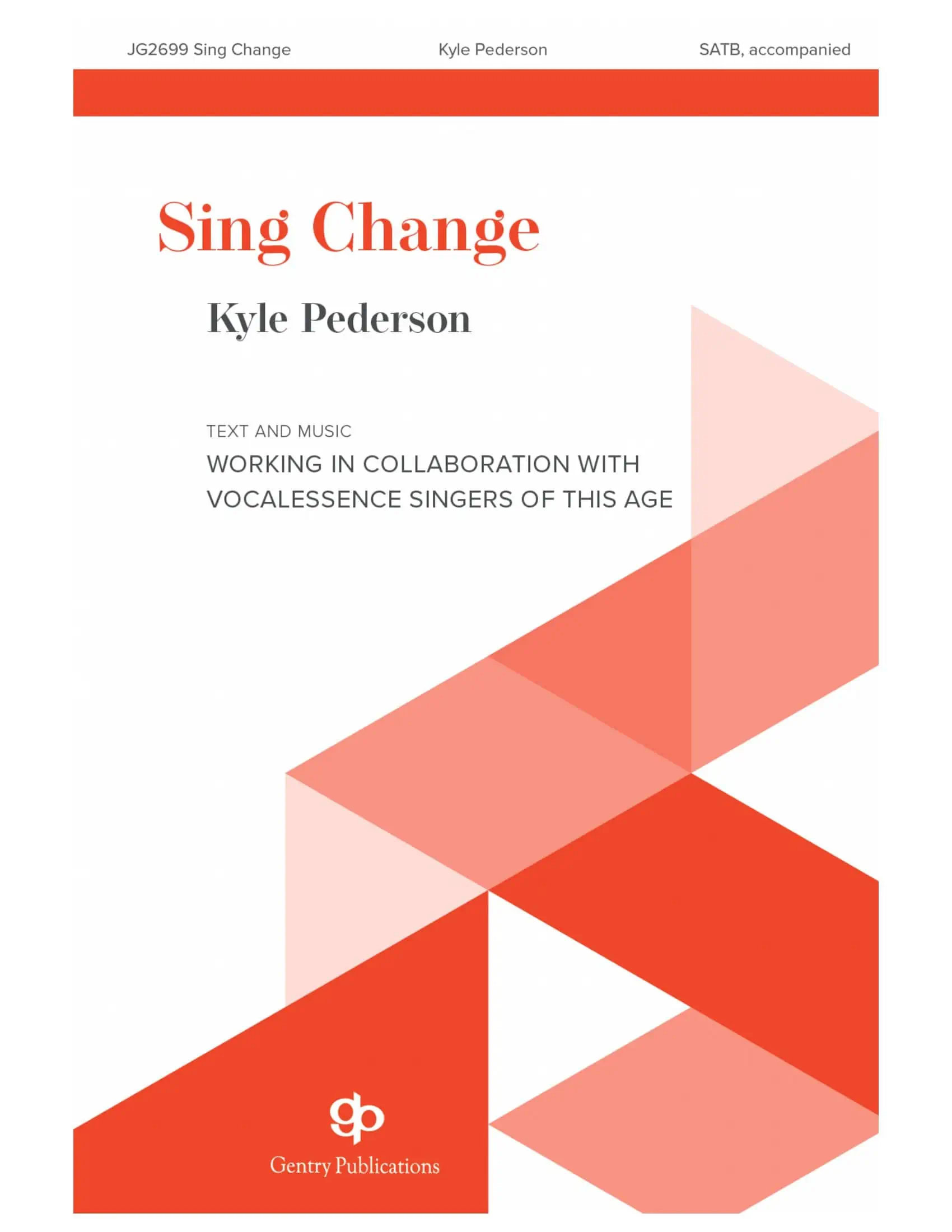 Sing Change - All Products | Fred Bock Publishing Group