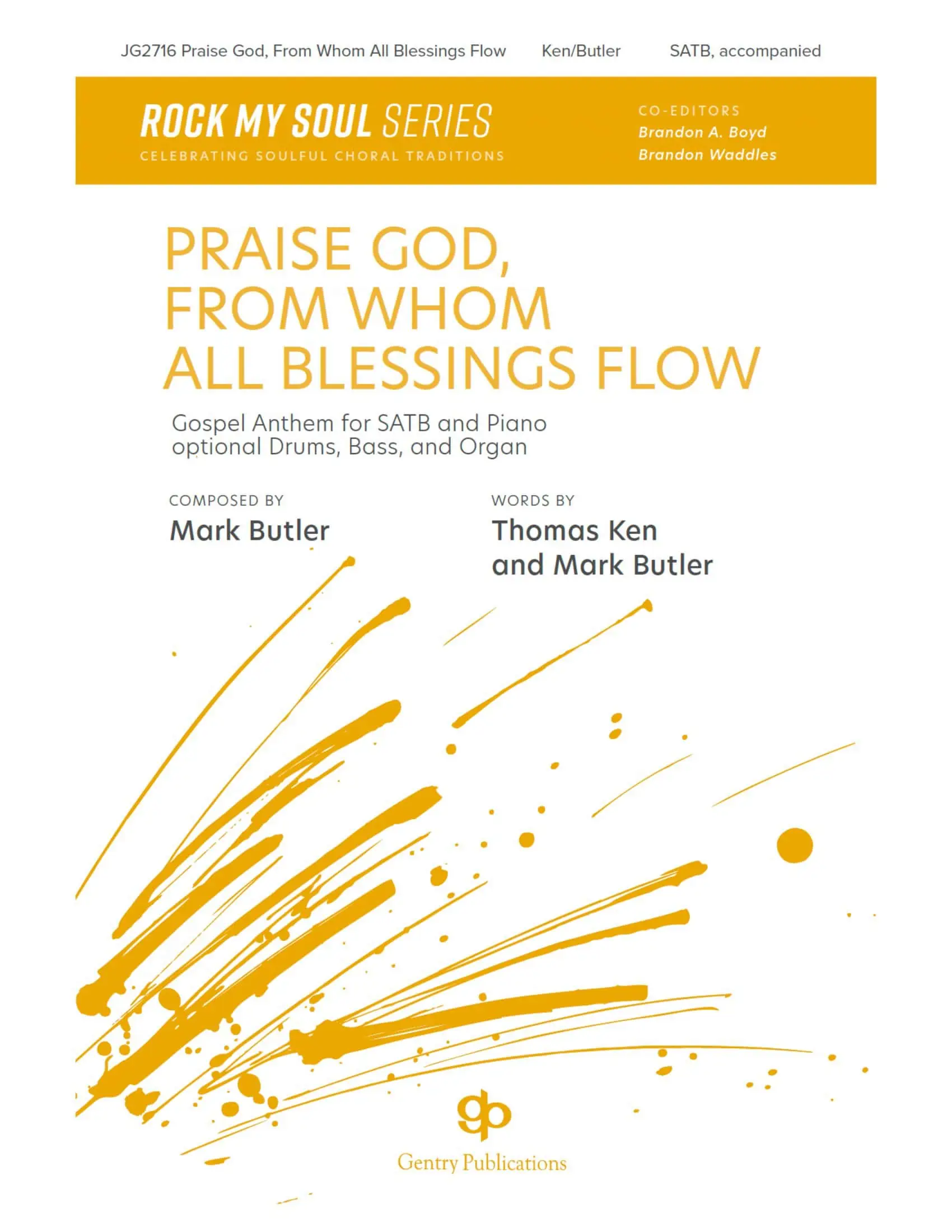 Praise God, From Whom All Blessings Flow - SATB