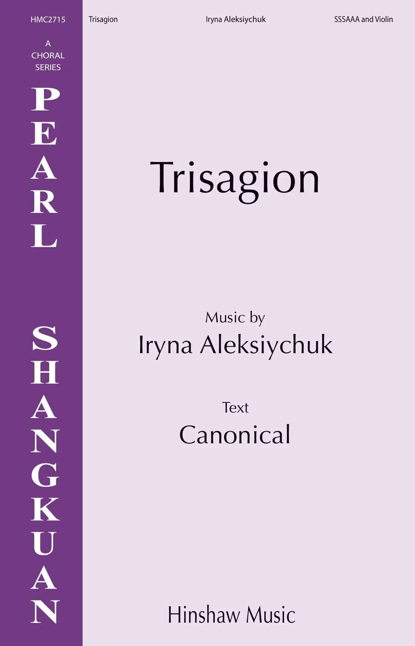 Trisagion - All Products | Fred Bock Publishing Group