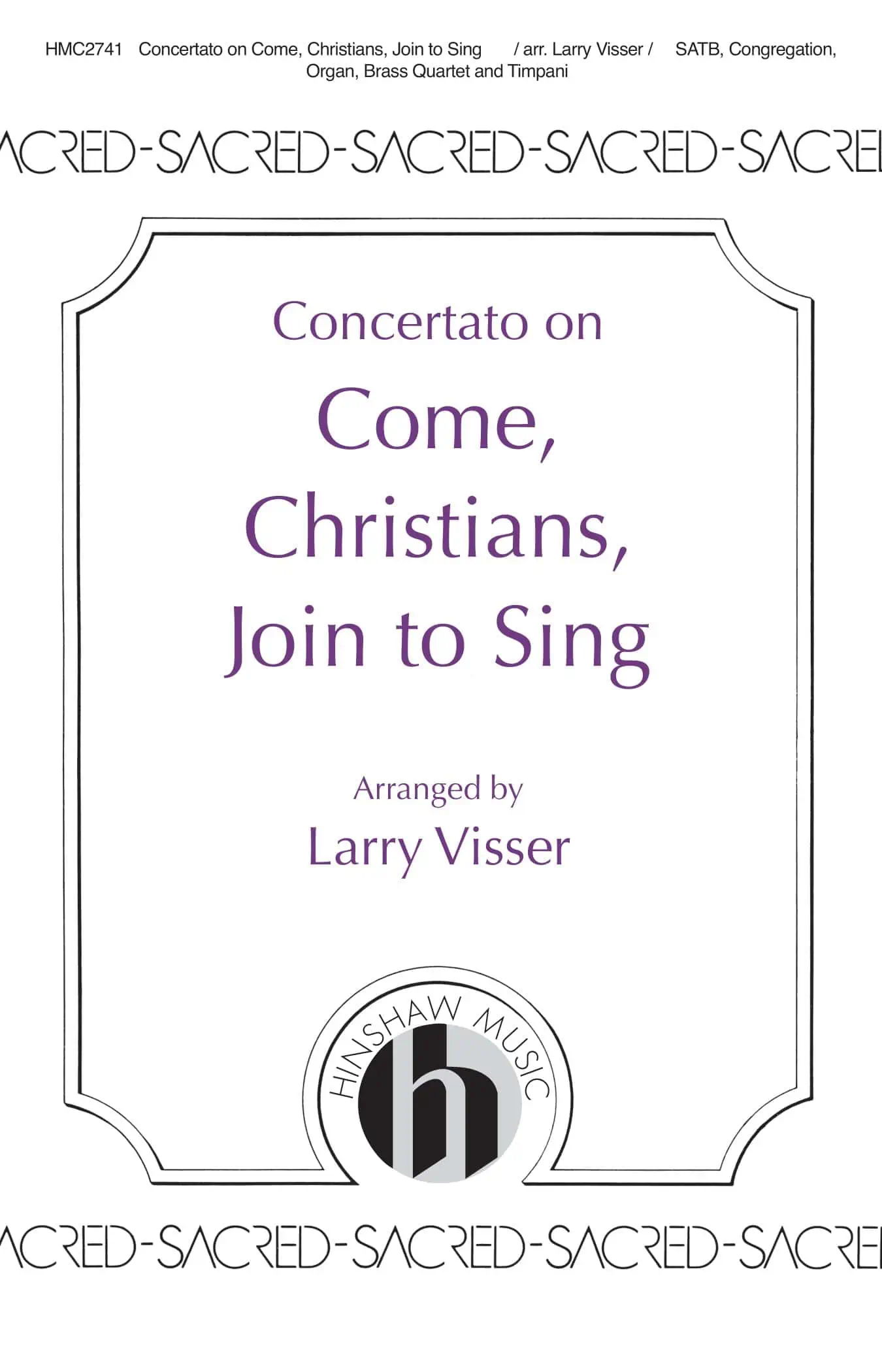 Concertato On Come, Christians, Join To Sing - SATB