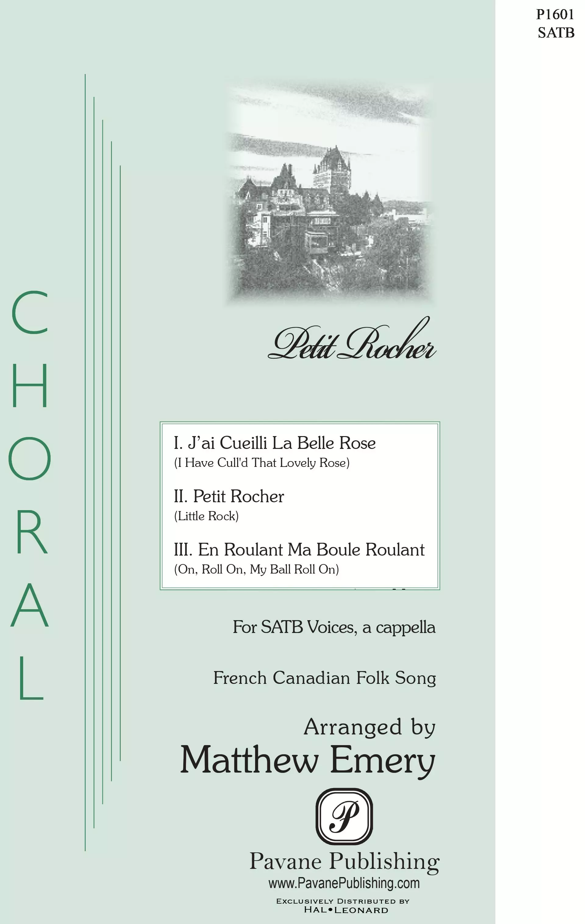 Petit Rocher - SATB - Choral Score - Pavane Publishing