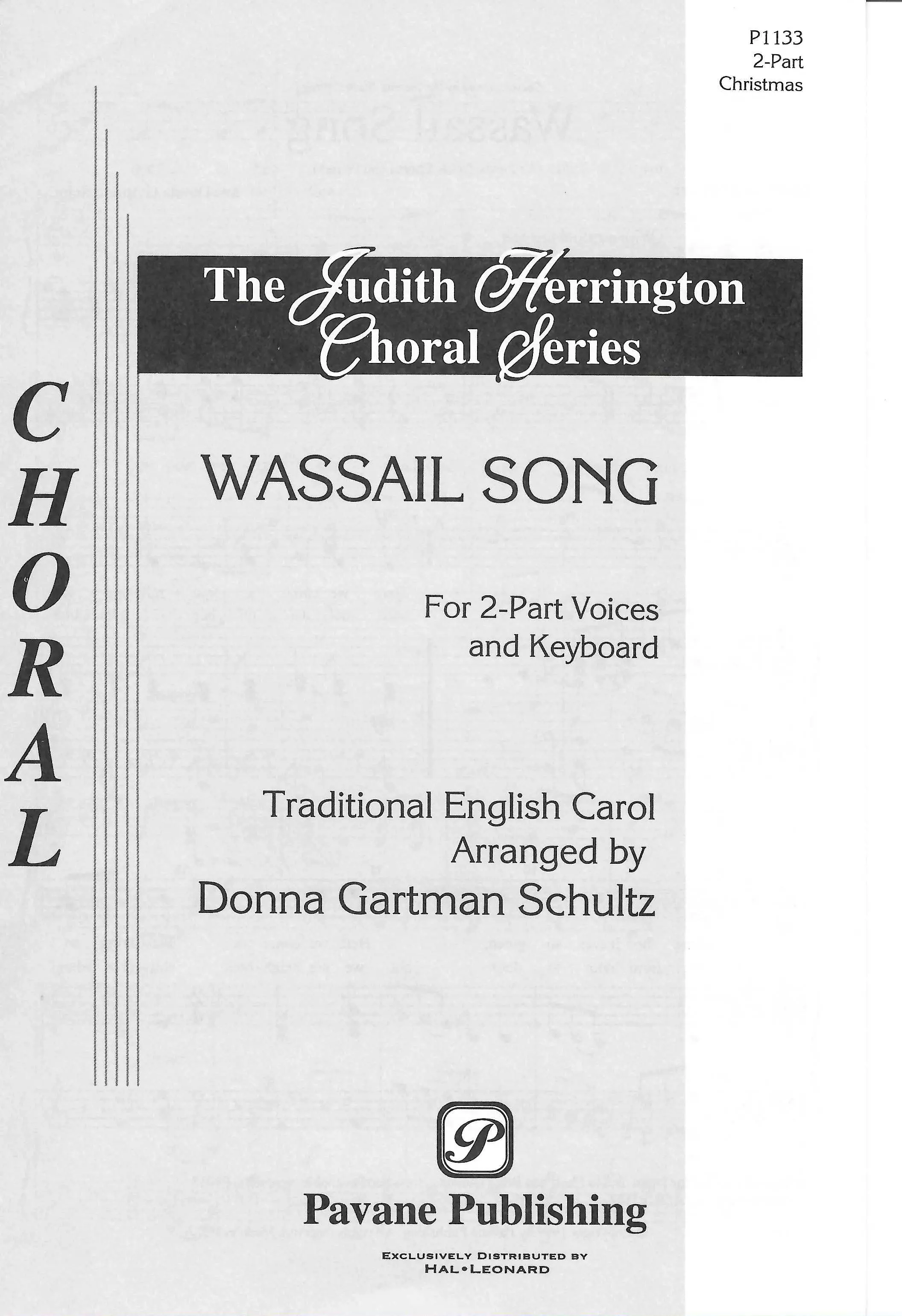 Wassail Song - 2-Part Treble - Choral Score - Pavane Publishing Wassail Song - 2-Part Treble - Choral Score - Pavane Publishing