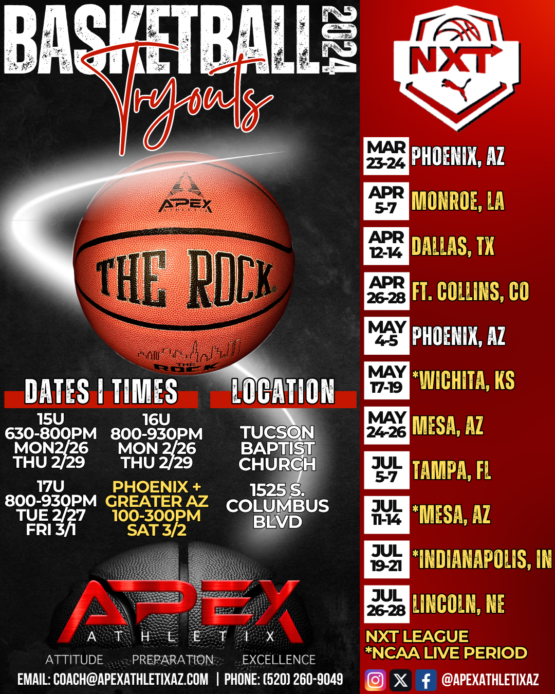 APEX ATHLETIX - Organization Home