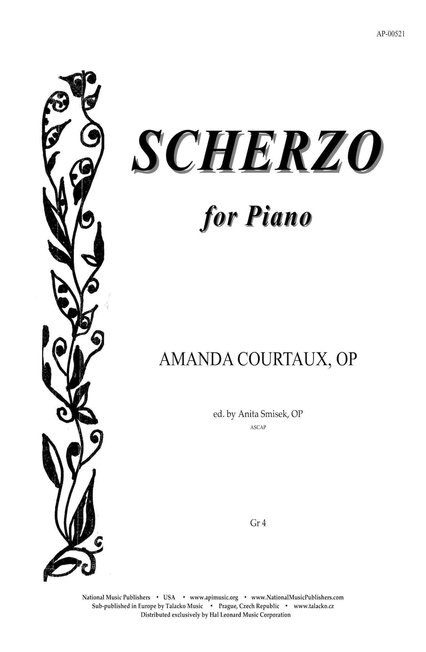 Scherzo For Piano - Piano Solo