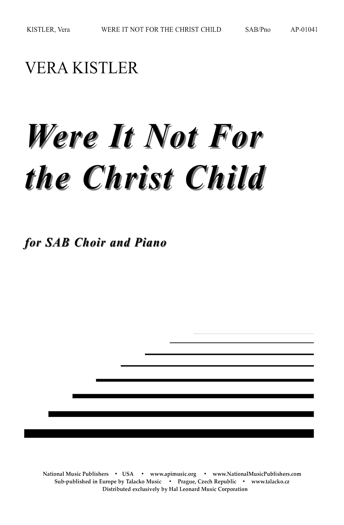 Were It Not For The Christ Child - Sab-Pno - SAB