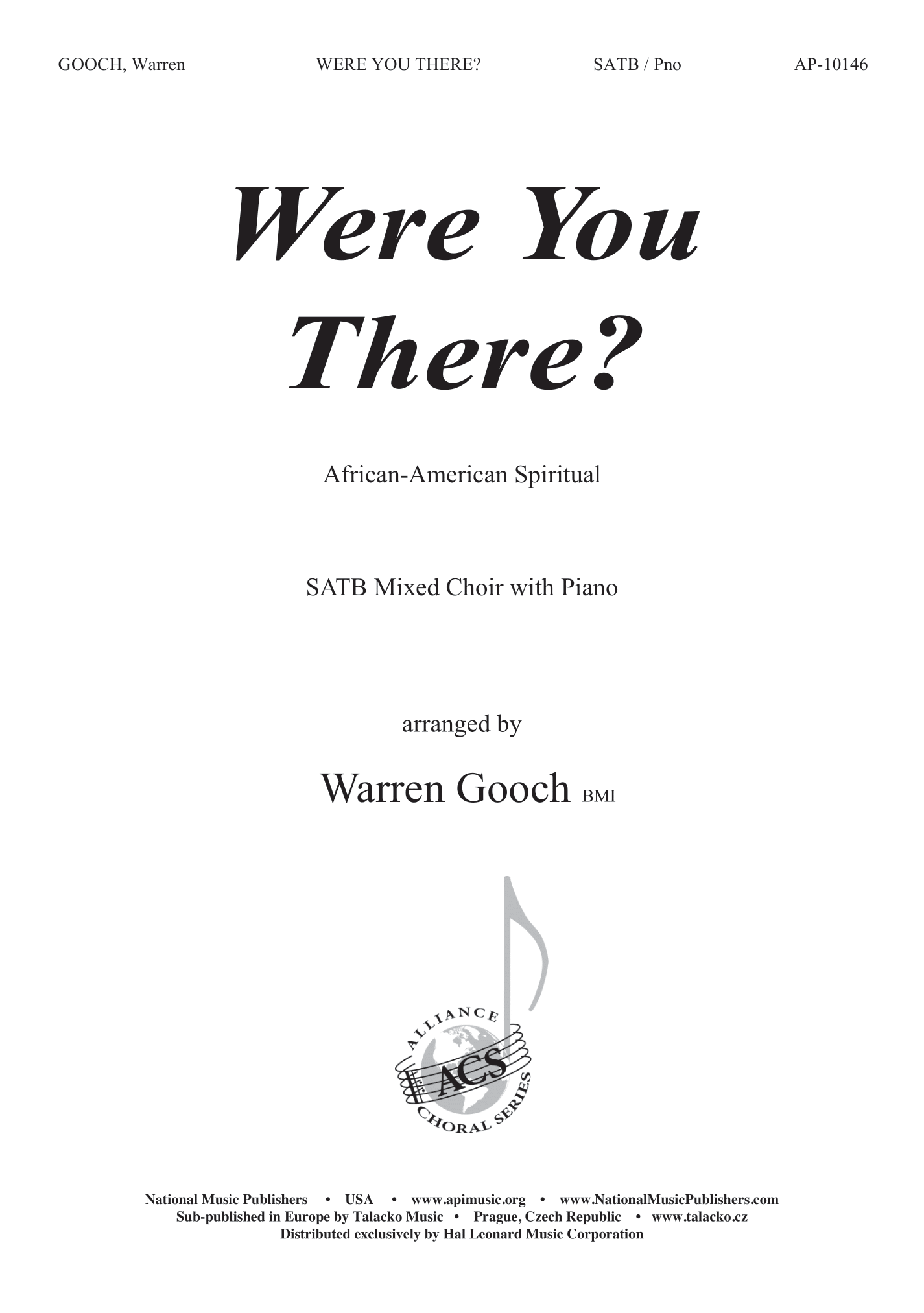 Warren Gooch Category - Fred Bock Publishing Group