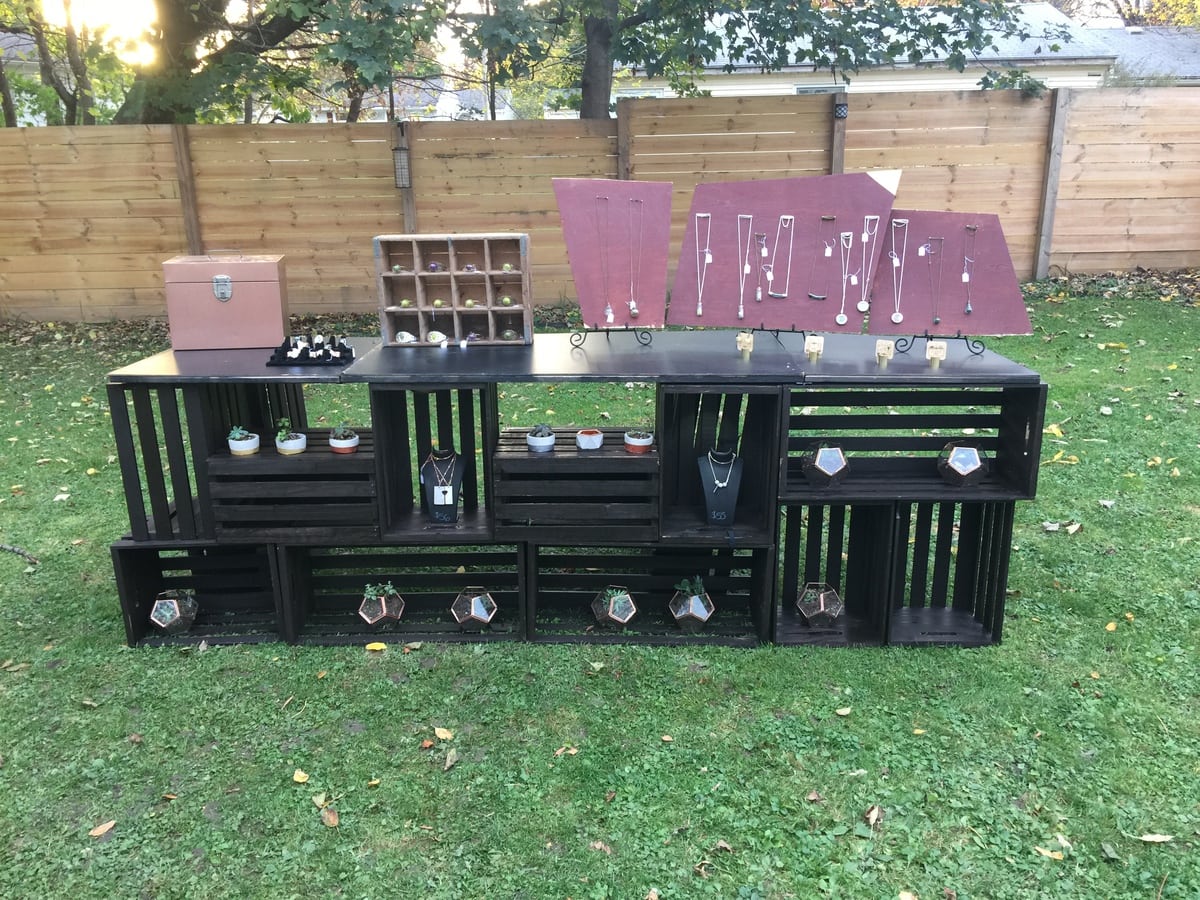 DIY Modular Wood Crate Counter - The Beige House