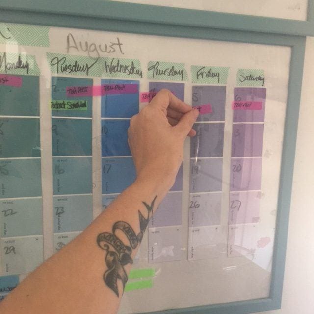 DIY Dry Erase Calendar: The Easiest Way to Organize Your Life