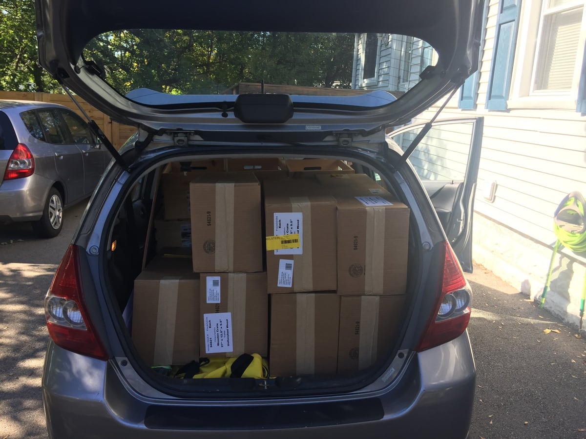 DIY Modular Wood Crate Counter - The Beige House