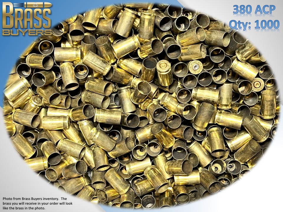 1000 PIECES - 380 ACP BRASS PIECES ONCE FIRED BRASS + MANUAL - Other ...