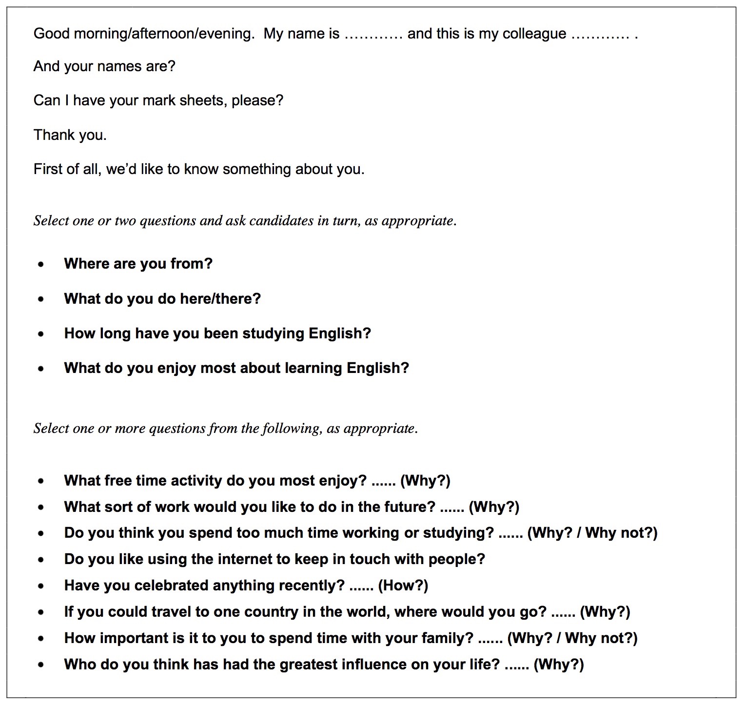 CAE Speaking Part 1 KSE Academy 