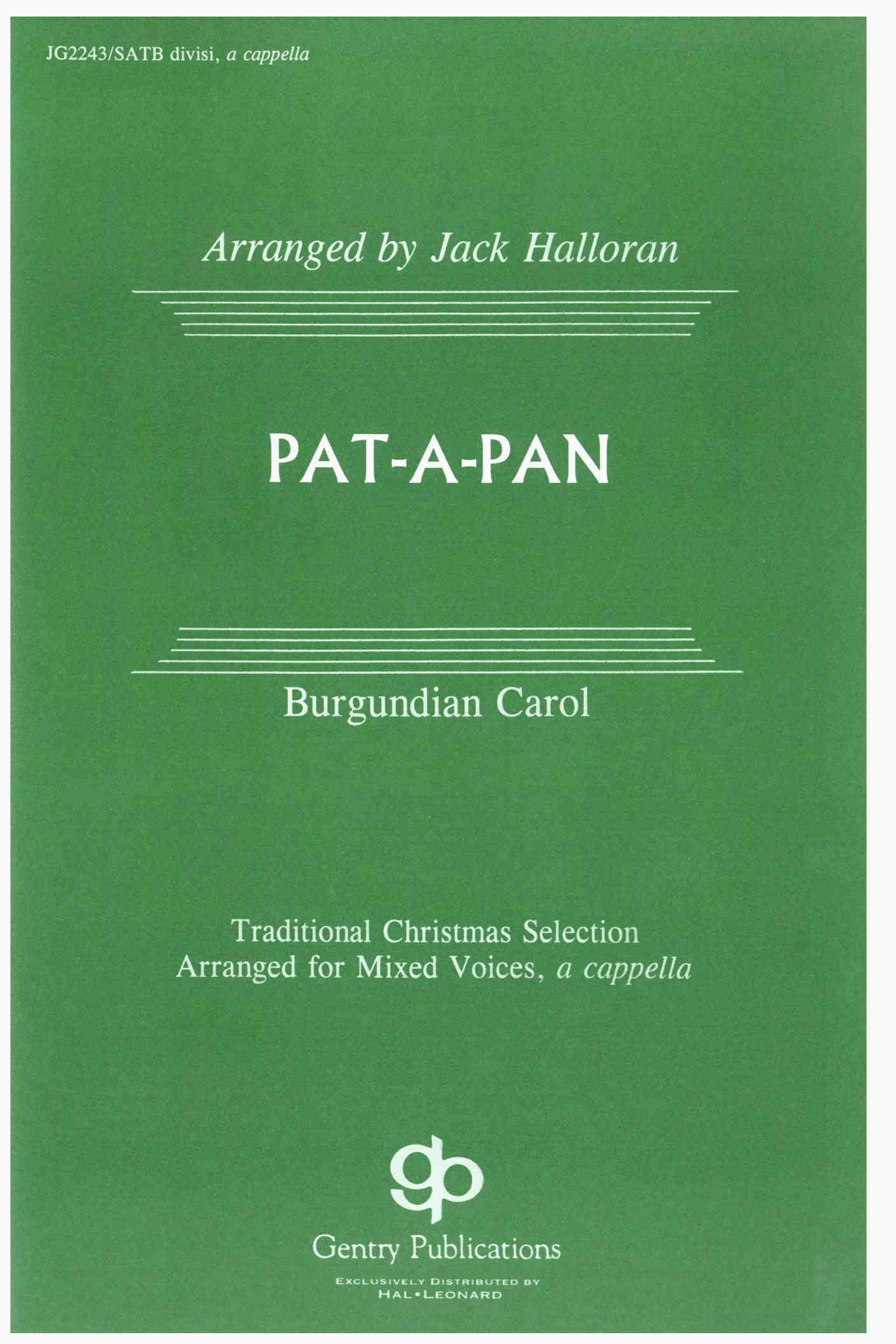 Pat-A-Pan - SATB - Gentry Publications