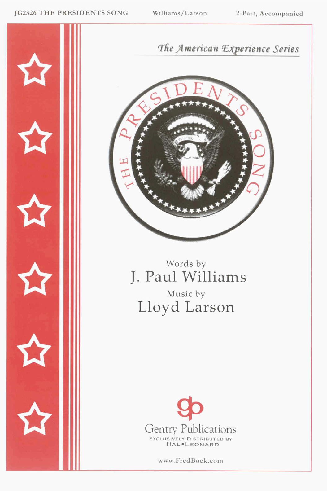 The Presidents Song - 2 Part - Gentry Publications