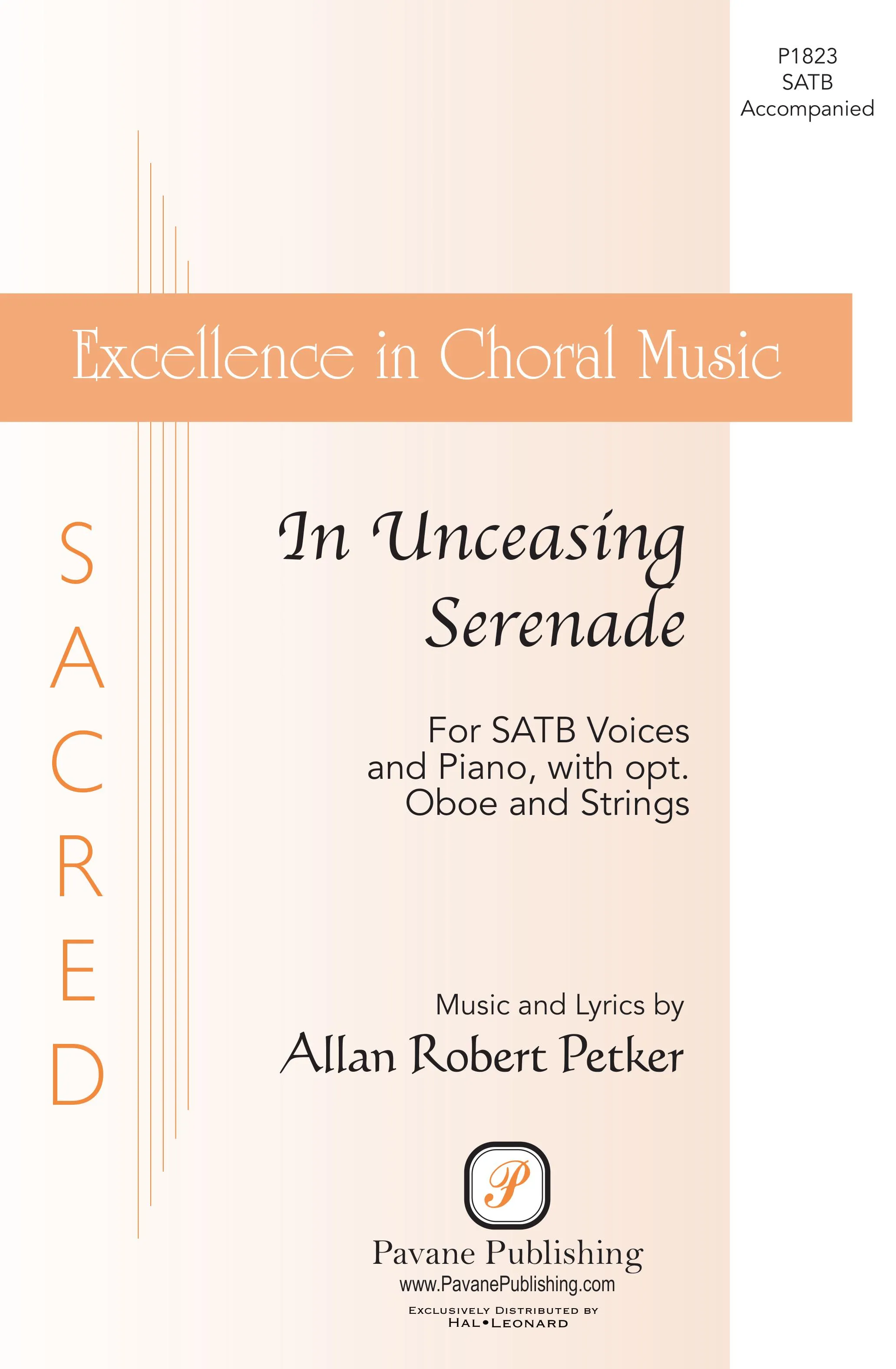 In Unceasing Serenade - All Products - Pavane Publishing