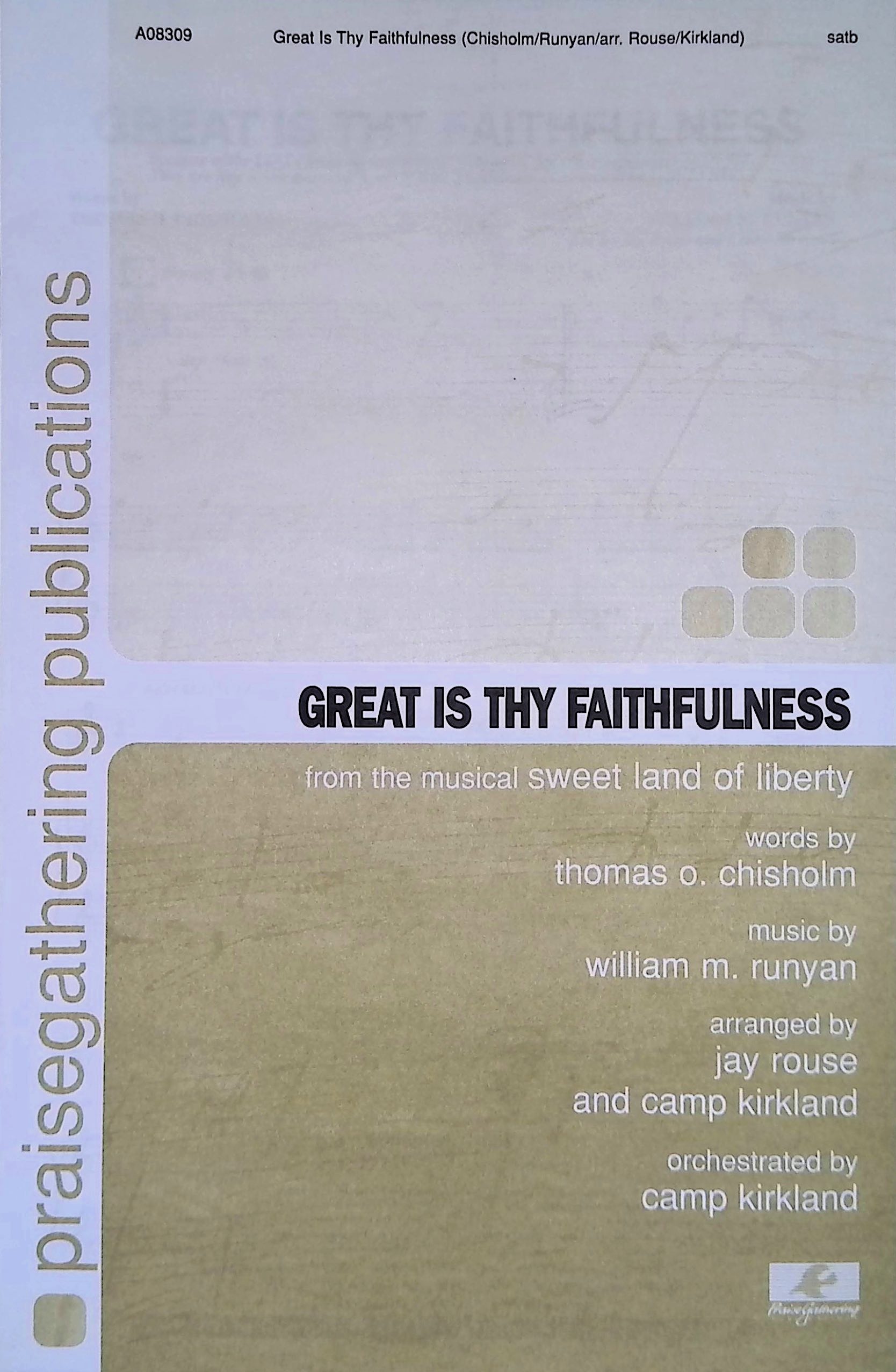 Great Is Thy Faithfulness – Full Score and Instrumental Parts – Digital ...