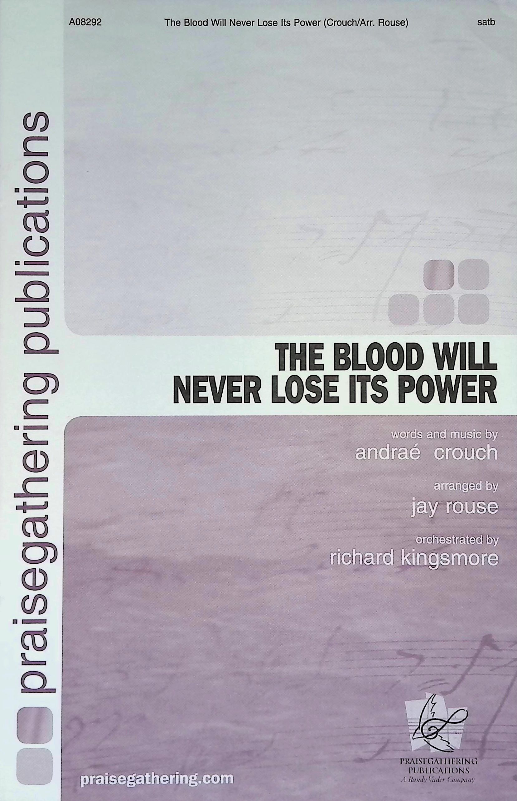 The Blood Will Never Lose Its Power – Full Score and Instrumental Parts ...