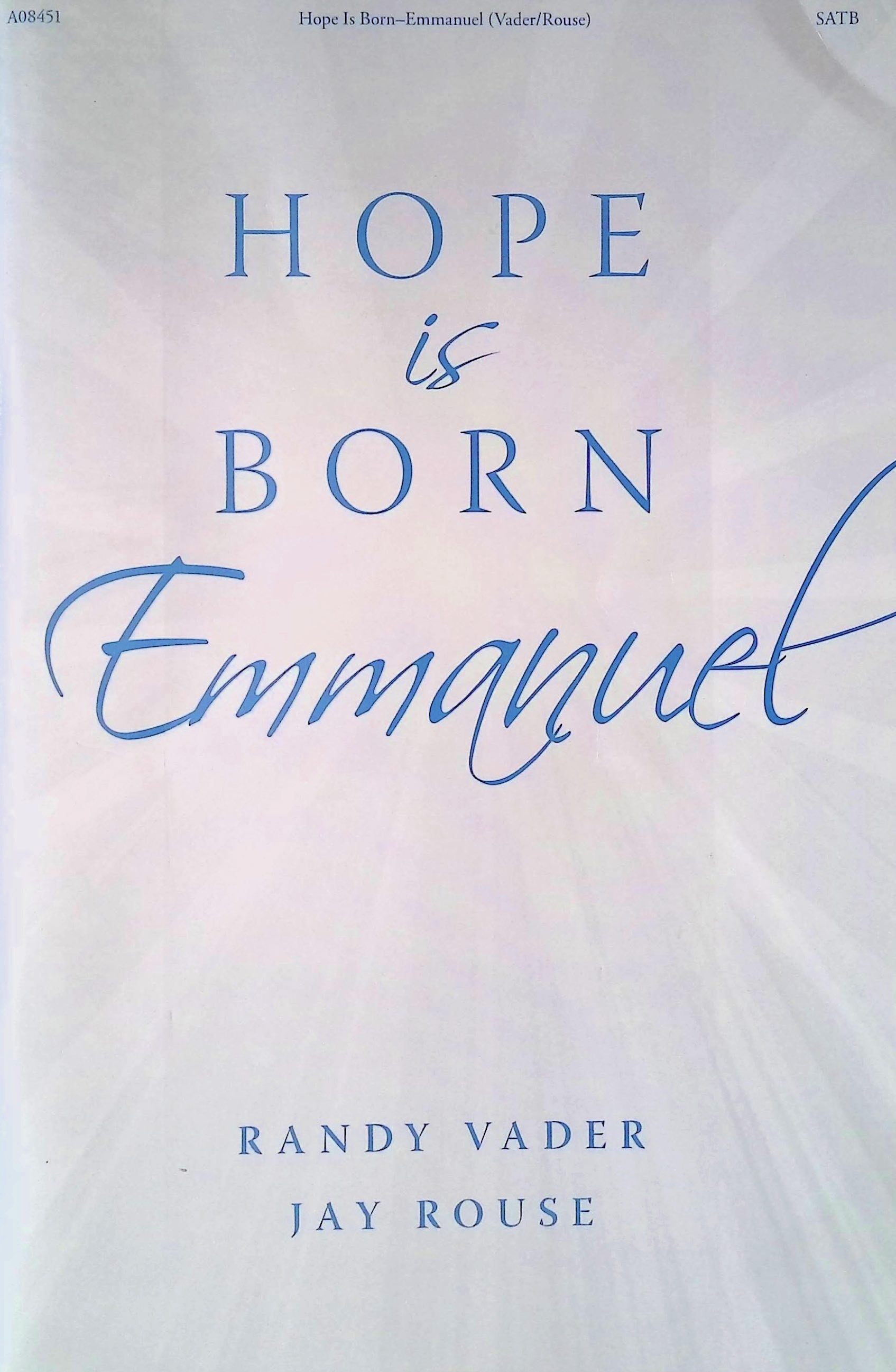 Hope Is Born – Emmanuel – Bulletins & Posters – PraiseGathering Music Group