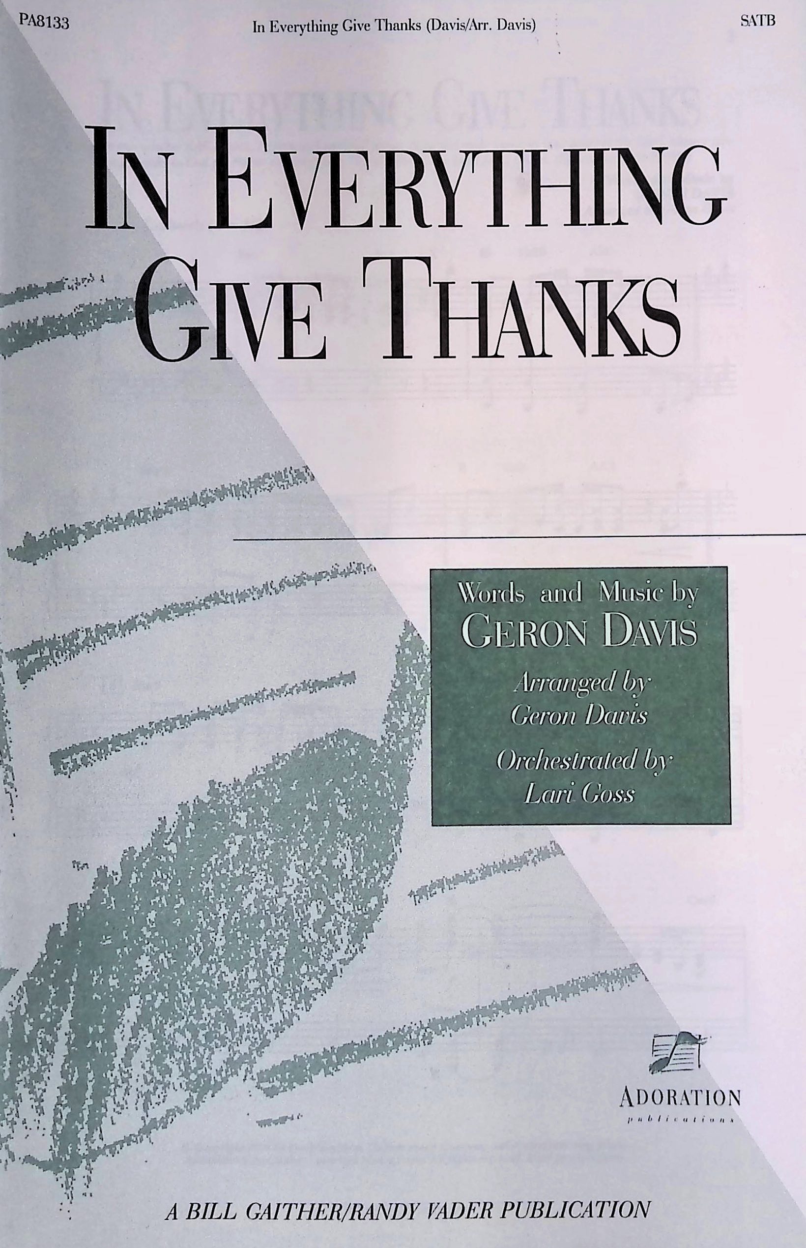In Everything Give Thanks - Listening Tracks - Digital