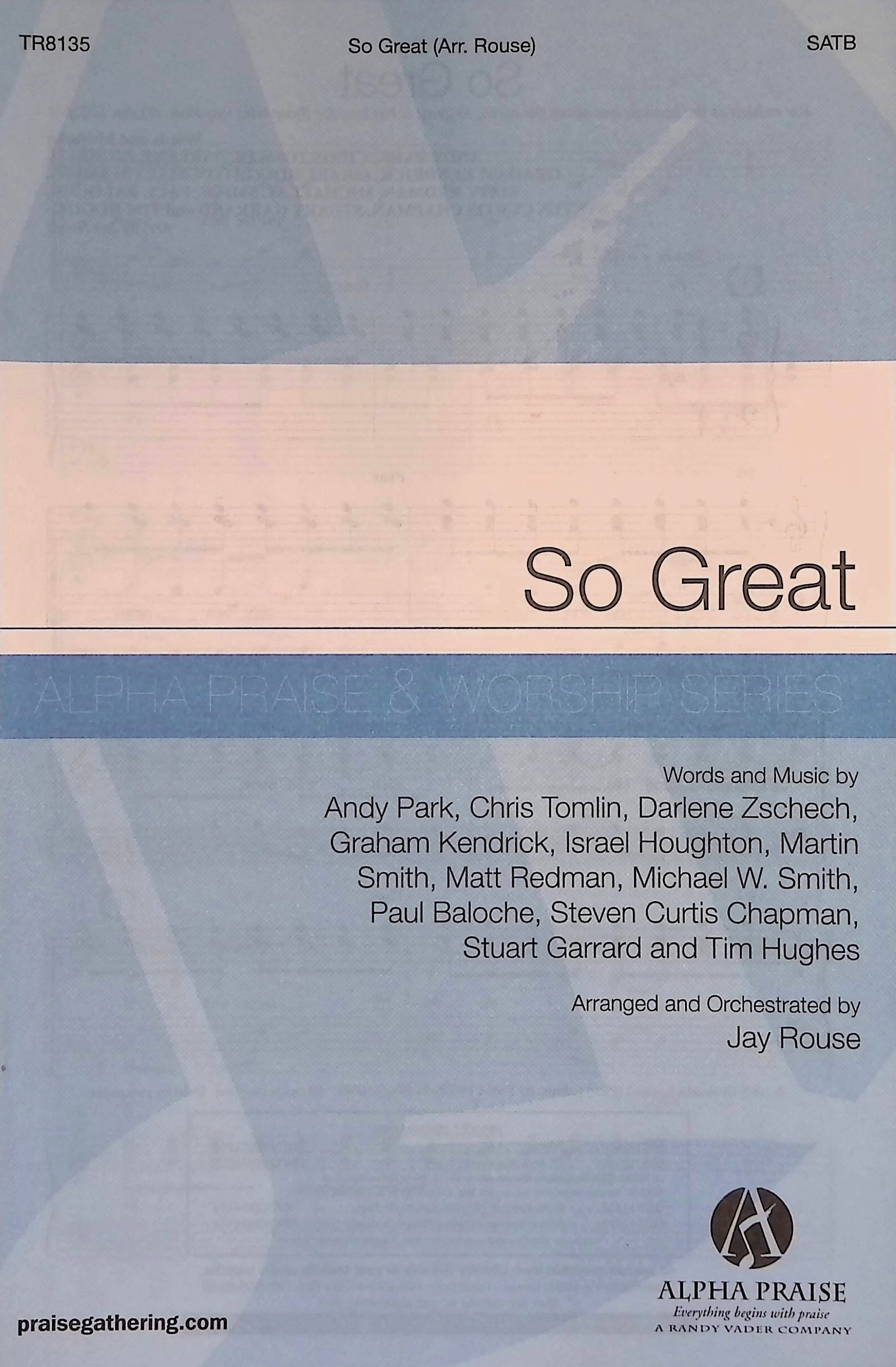 So Great – Accompaniment Tracks – PraiseGathering Music Group