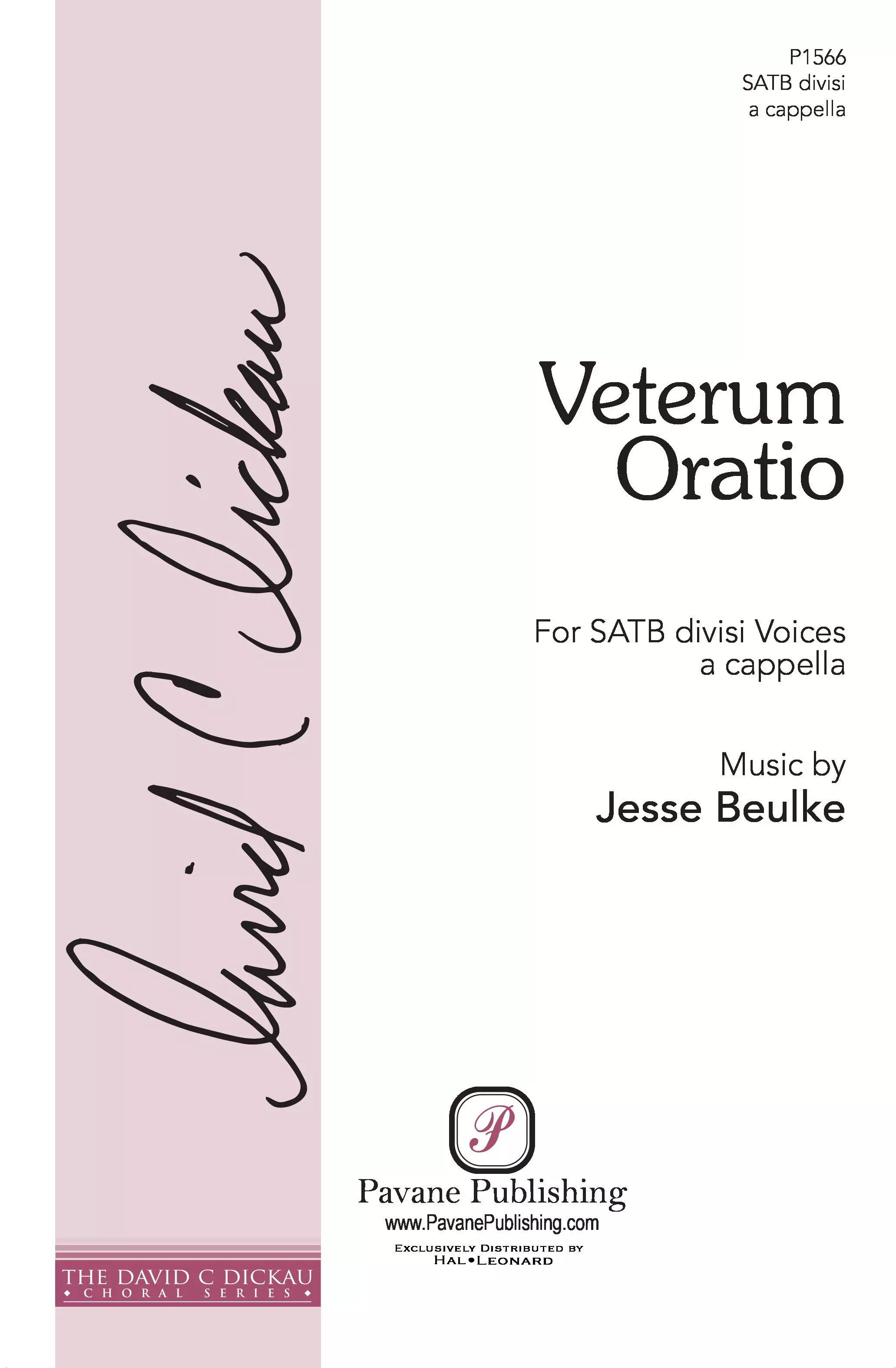 Veterum Oratio (Ancient Prayer) - SATB, divisi - Choral Score - Pavane ...