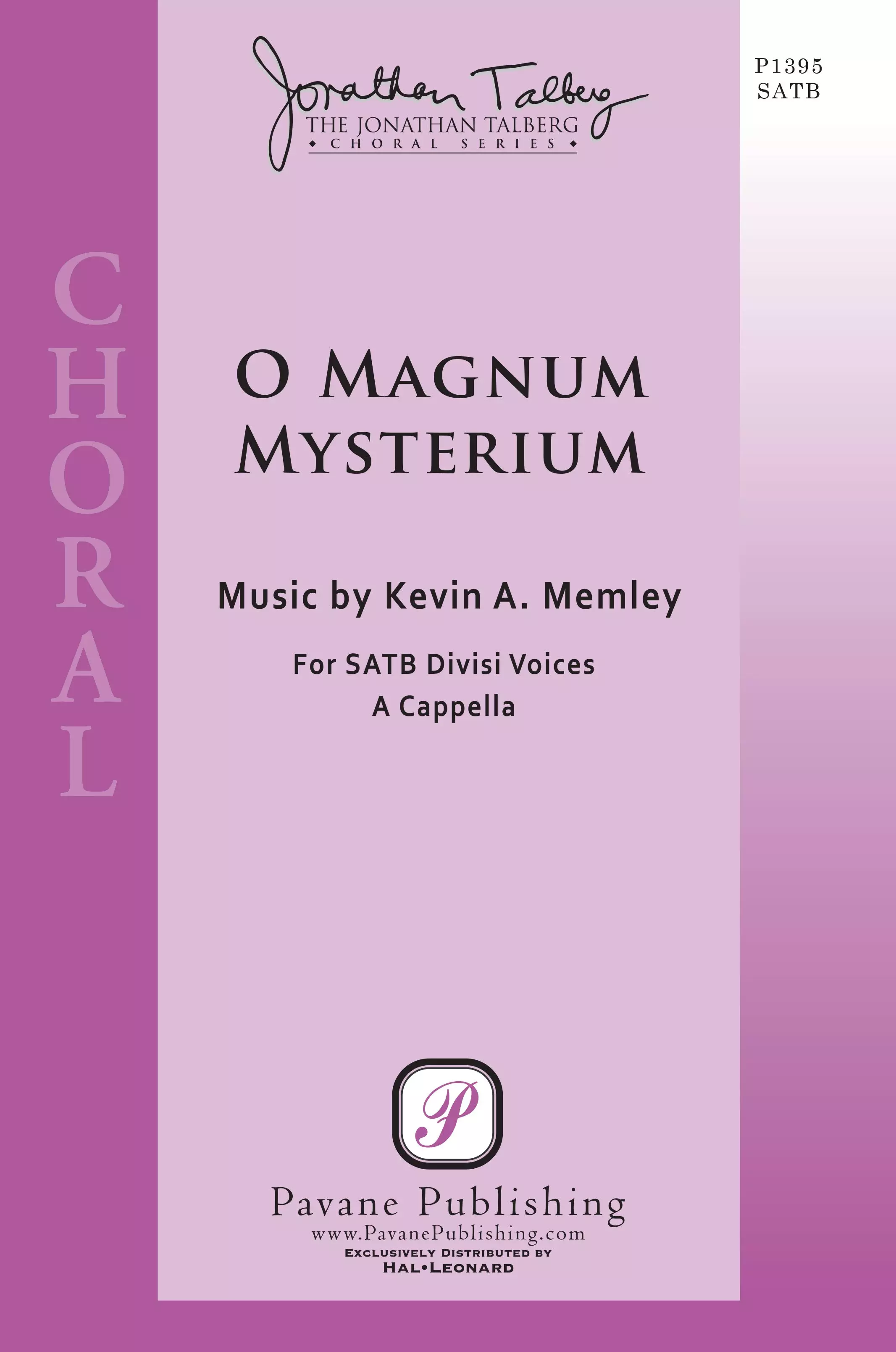 O Magnum Mysterium - SATB - Choral Score - Digital - Pavane Publishing