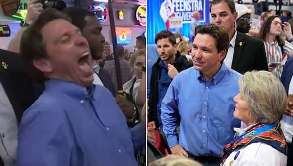 Ron DeSantis goes viral for laughing video taken during Iowa visit ...