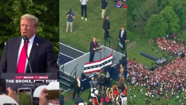 Trump's Bronx Rally Attendance Claim Fuels Mockery as Aerial Images ...