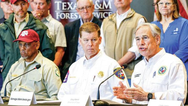 Gov. Abbott says Texas wildfires may have destroyed up to 500 ...