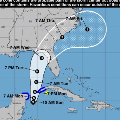 Tropical Storm Idalia could reach hurricane strength before hitting ...