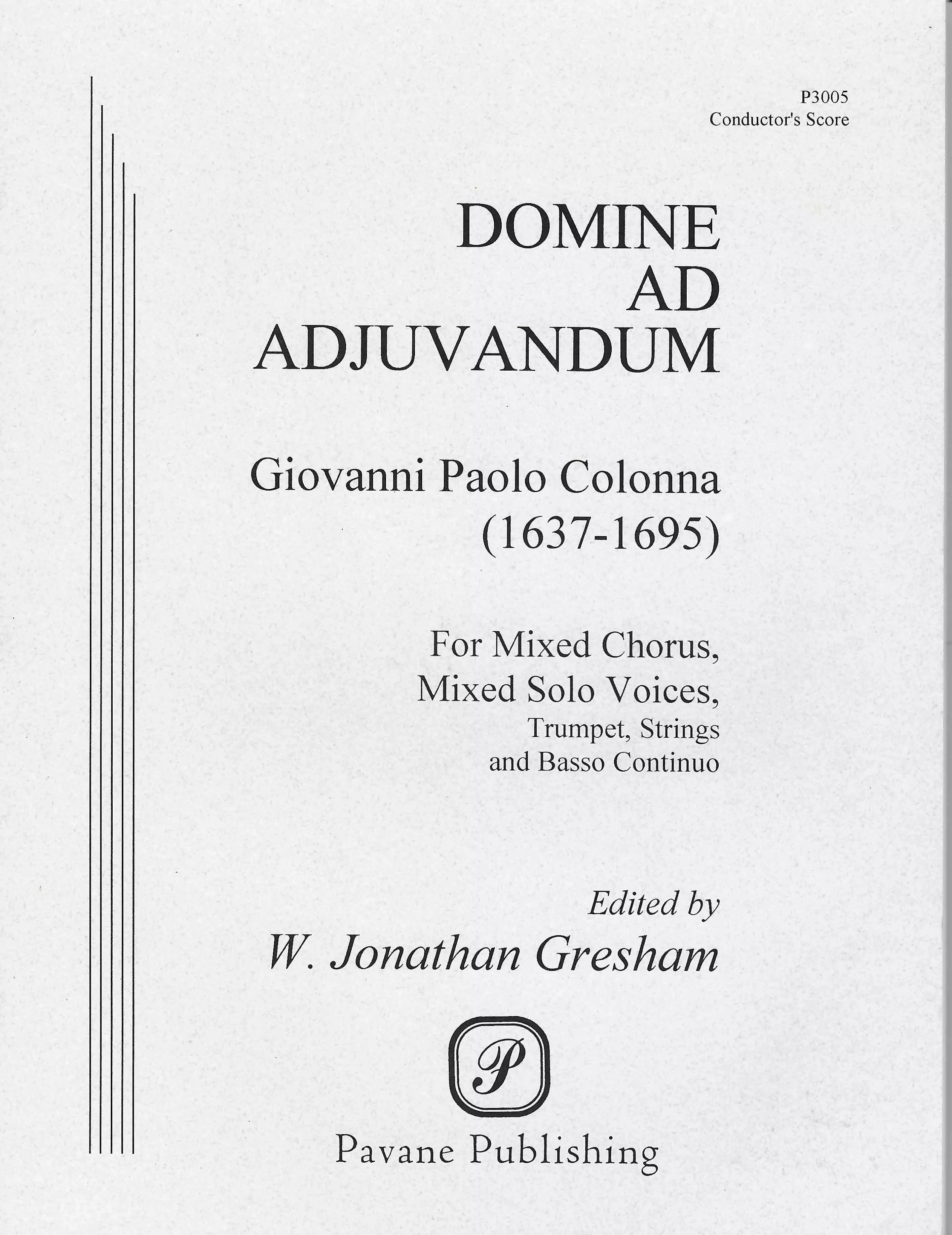 Giovanni Paolo Colonna - Pavane Publishing