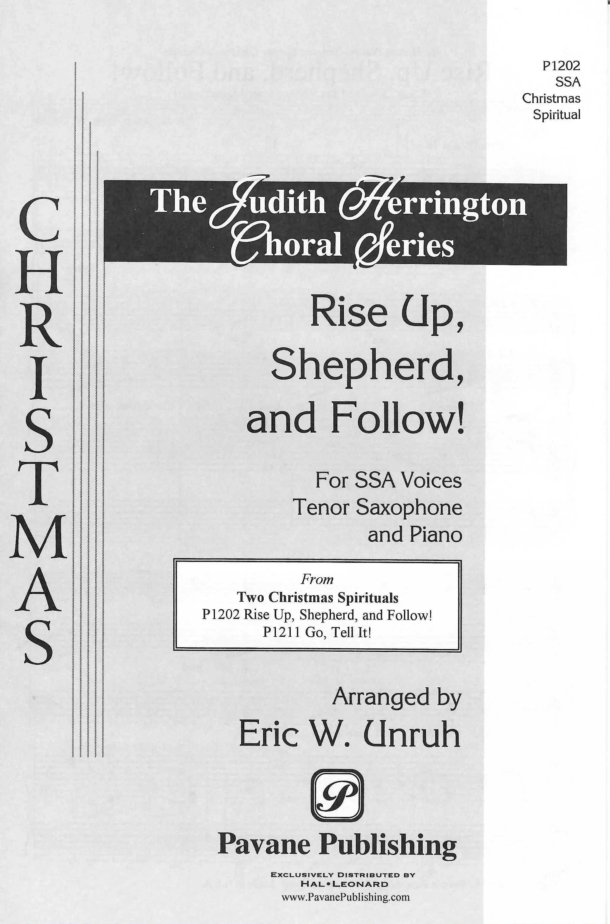 Rise Up, Shepherd And Follow! - SSA/SSAA - Choral Score - Pavane Publishing