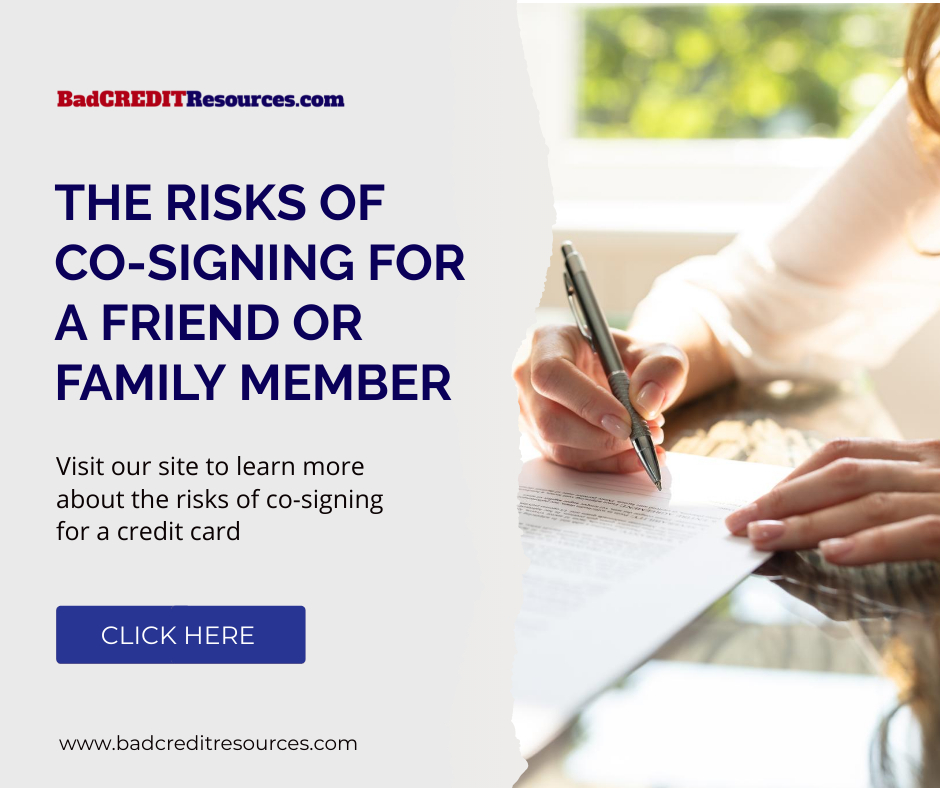 Six Reasons Why You Should Never Co-Sign For A Credit Card
