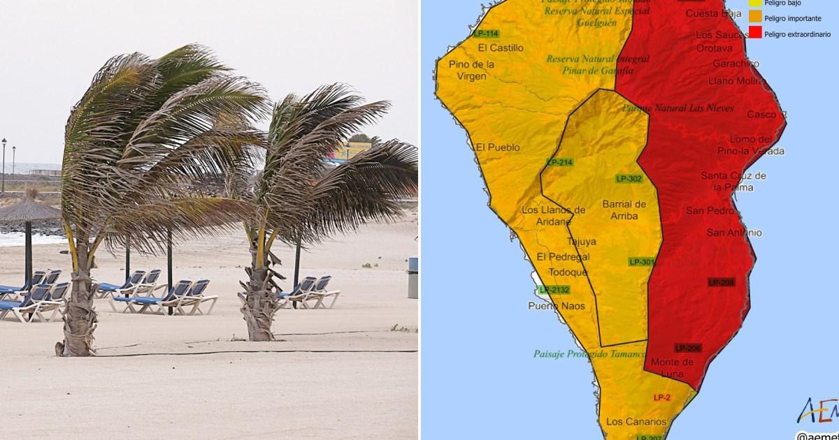 Red storm alert issued for parts of the Canary Islands bringing ...