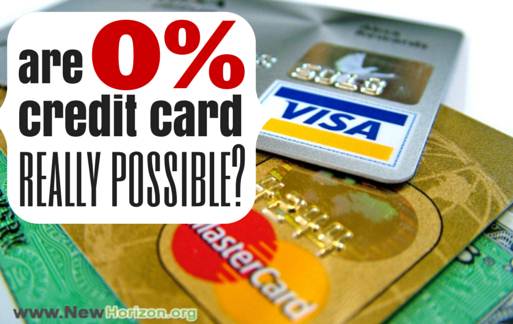 Are 0% Credit Cards Really Possible?