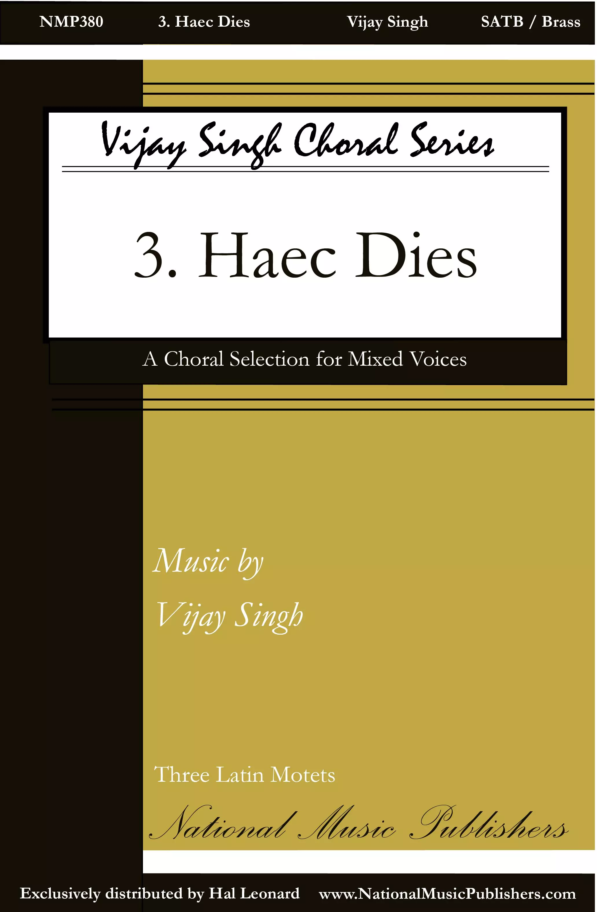 3. Haec Dies - SATB /Brass - National Music Publishers