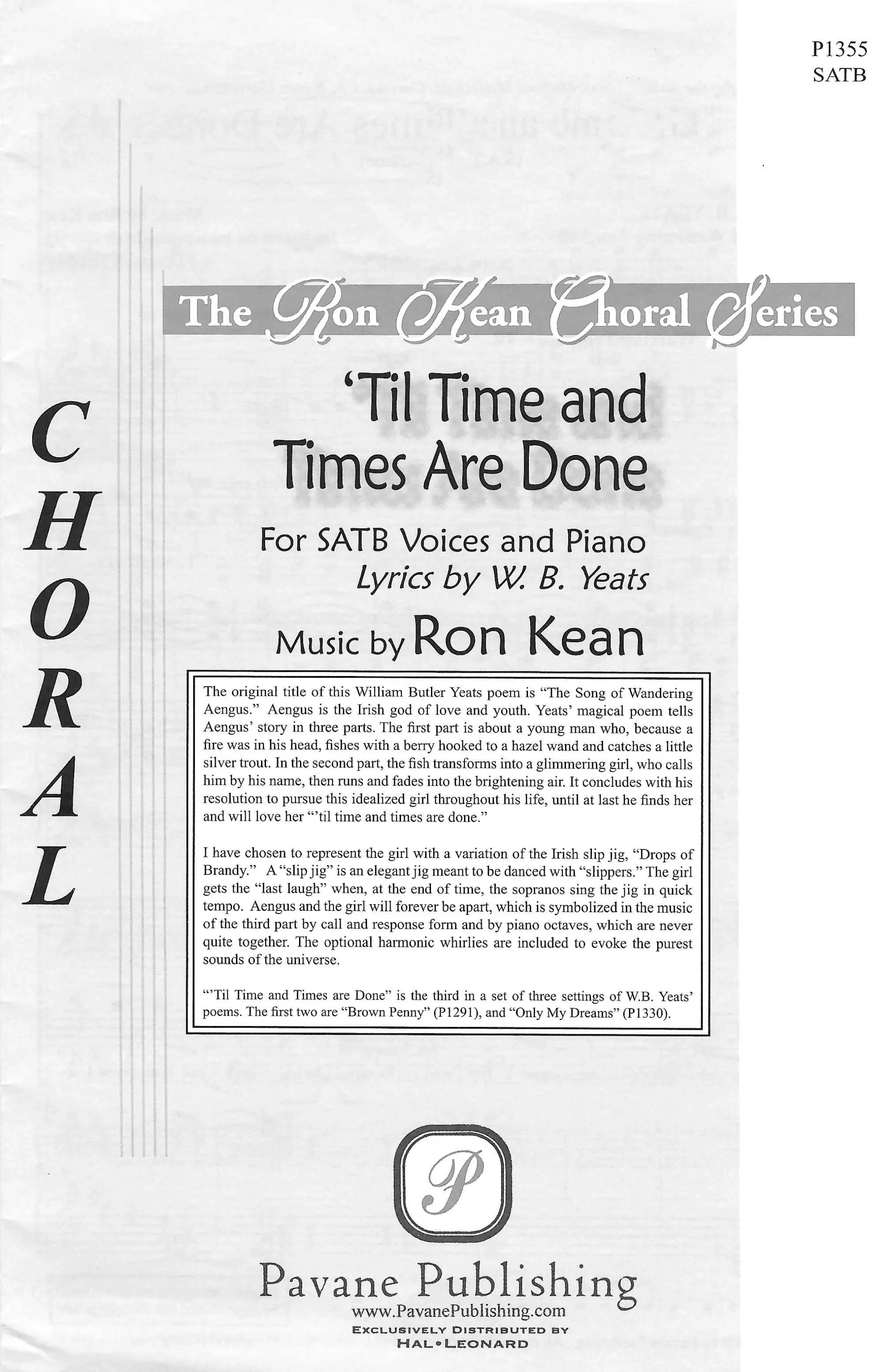 'Til Time And Times Are Done - SATB - Choral Score - Digital - Pavane ...
