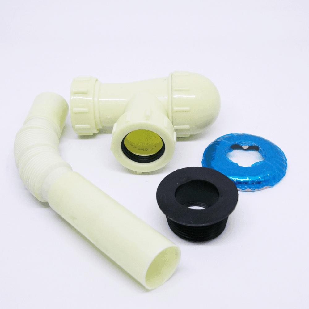 Plastic P-Trap with Cleanout