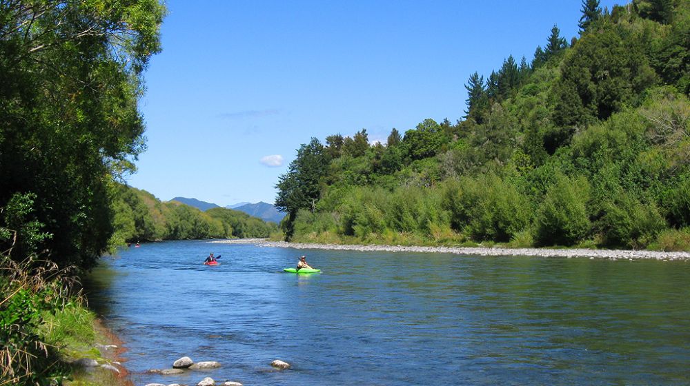 Matakitaki River Upper, upstream from Horse Terrace Bridge on NiceFish