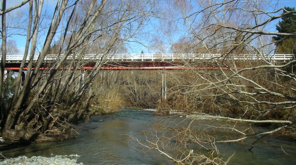 Selwyn River 'Waikirikiri', upstream of SH 77 Bridge (at Glentunnel) on ...