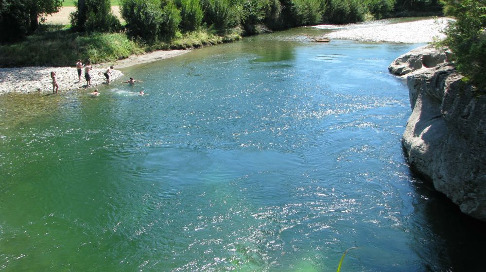 Takaka River, upstream of confluence with the Waingaro River on NiceFish