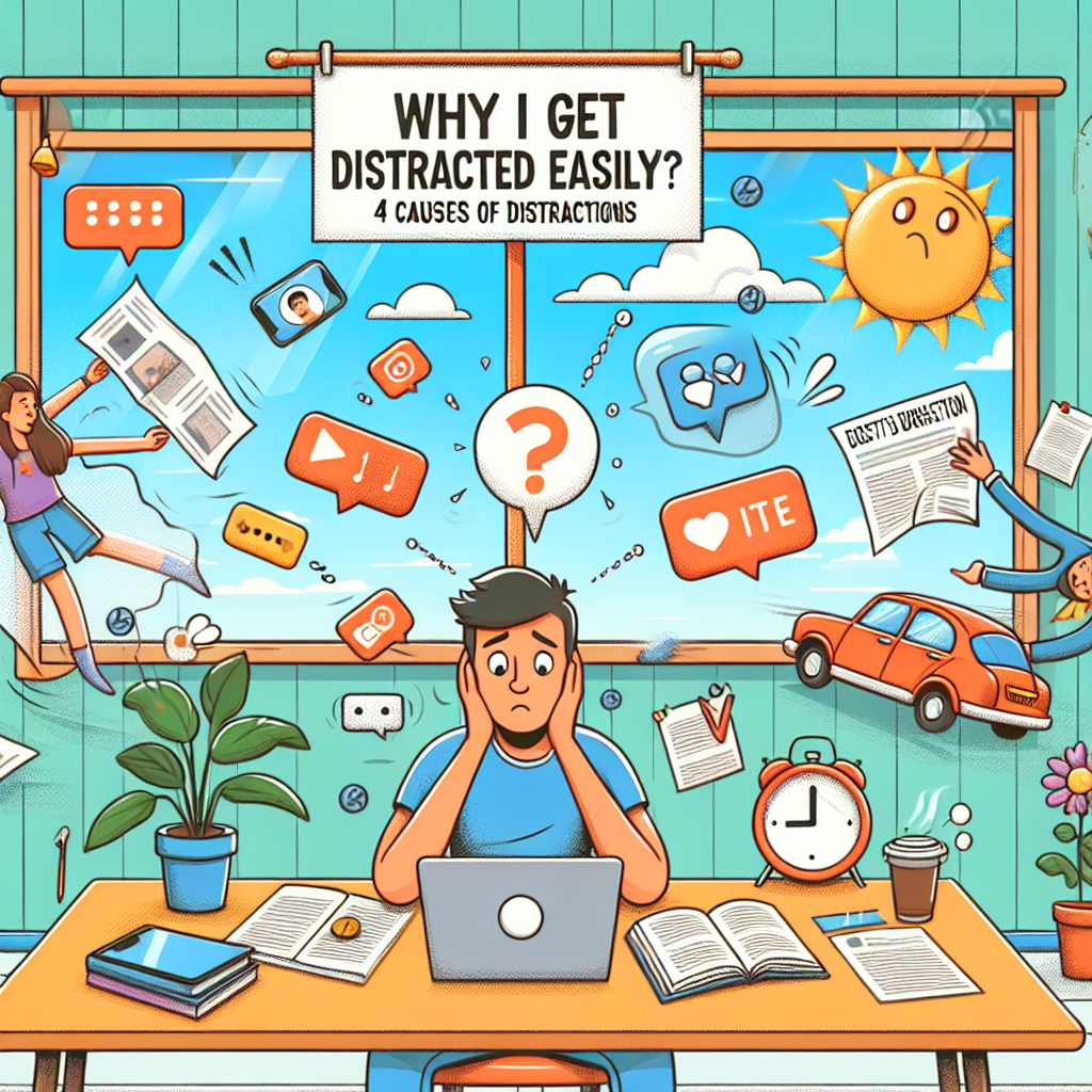 Por que eu me distraio facilmente? 4 causas de distrações - Produtivamente