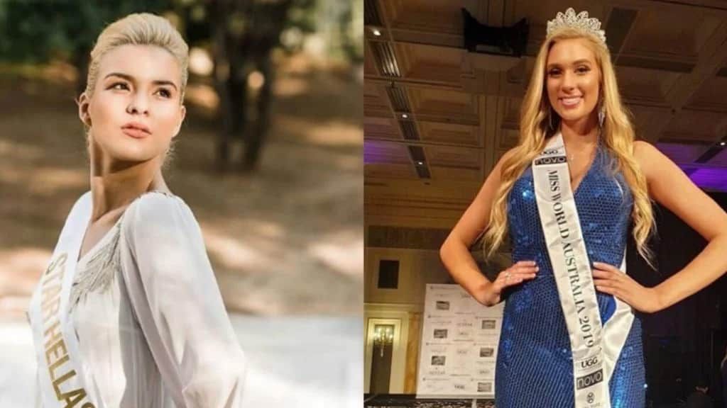 Miss Greece accuses Miss Australia fellow contestant of pushing her off ...