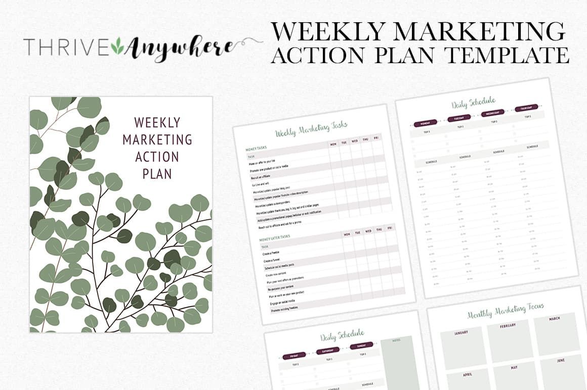 Marketing Action Plan Template | Thrive Anywhere