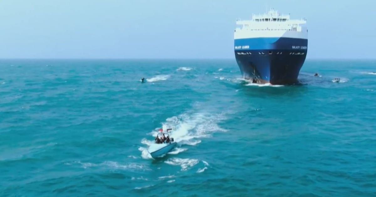 US Navy sinks Houthi rebel boats after Red Sea attack on container ship ...