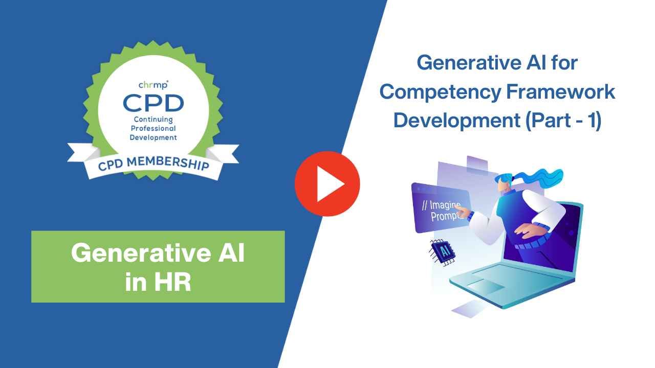 Generative AI in HR and Competency Mapping - CHRMP Membership