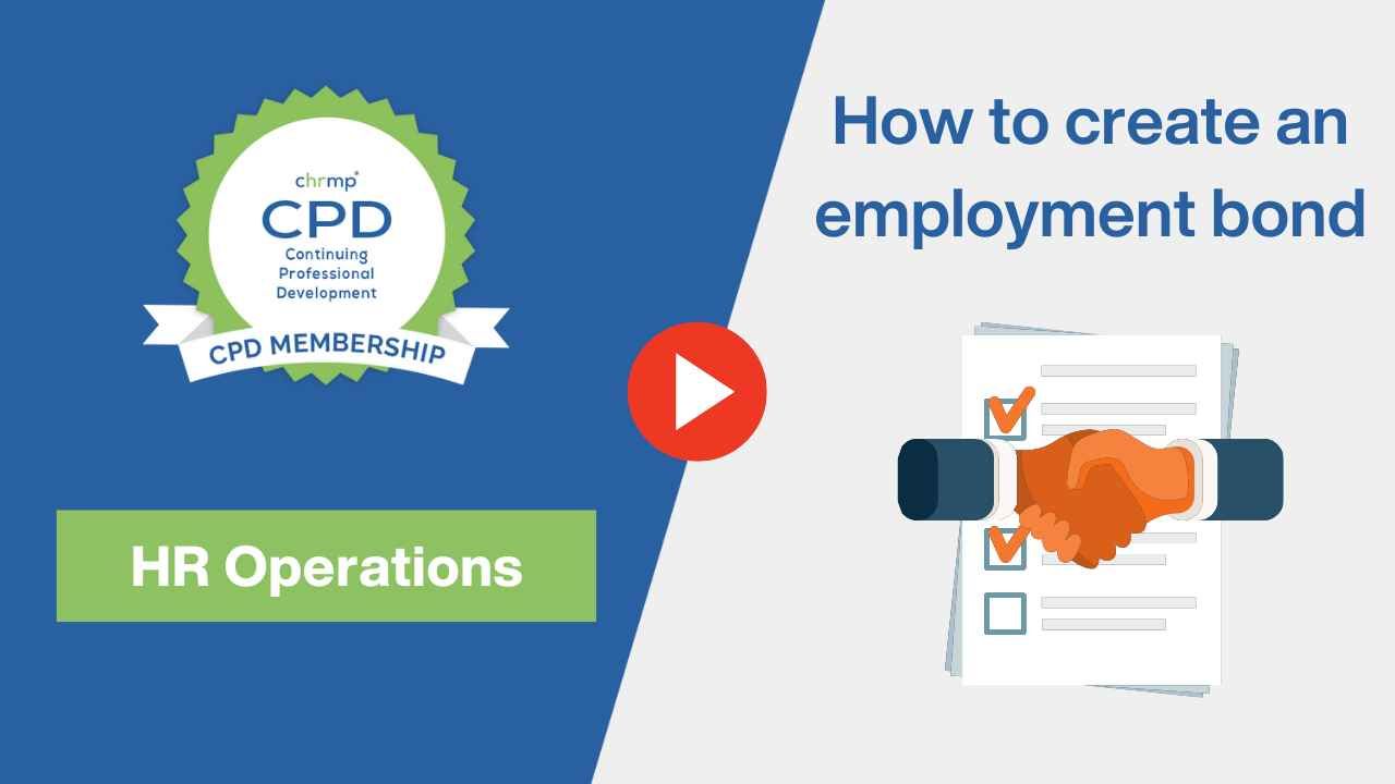 How to create an employment bond - CHRMP Membership