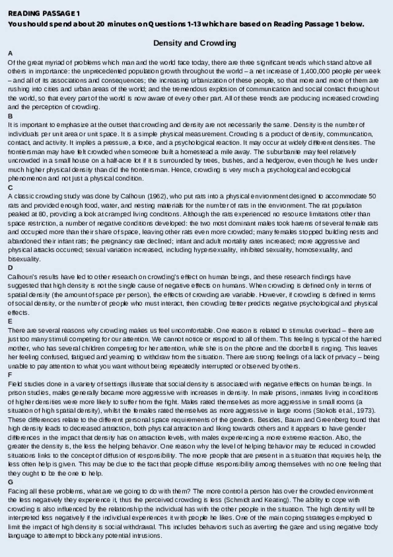 IELTS Reading Test 2 Passage 1