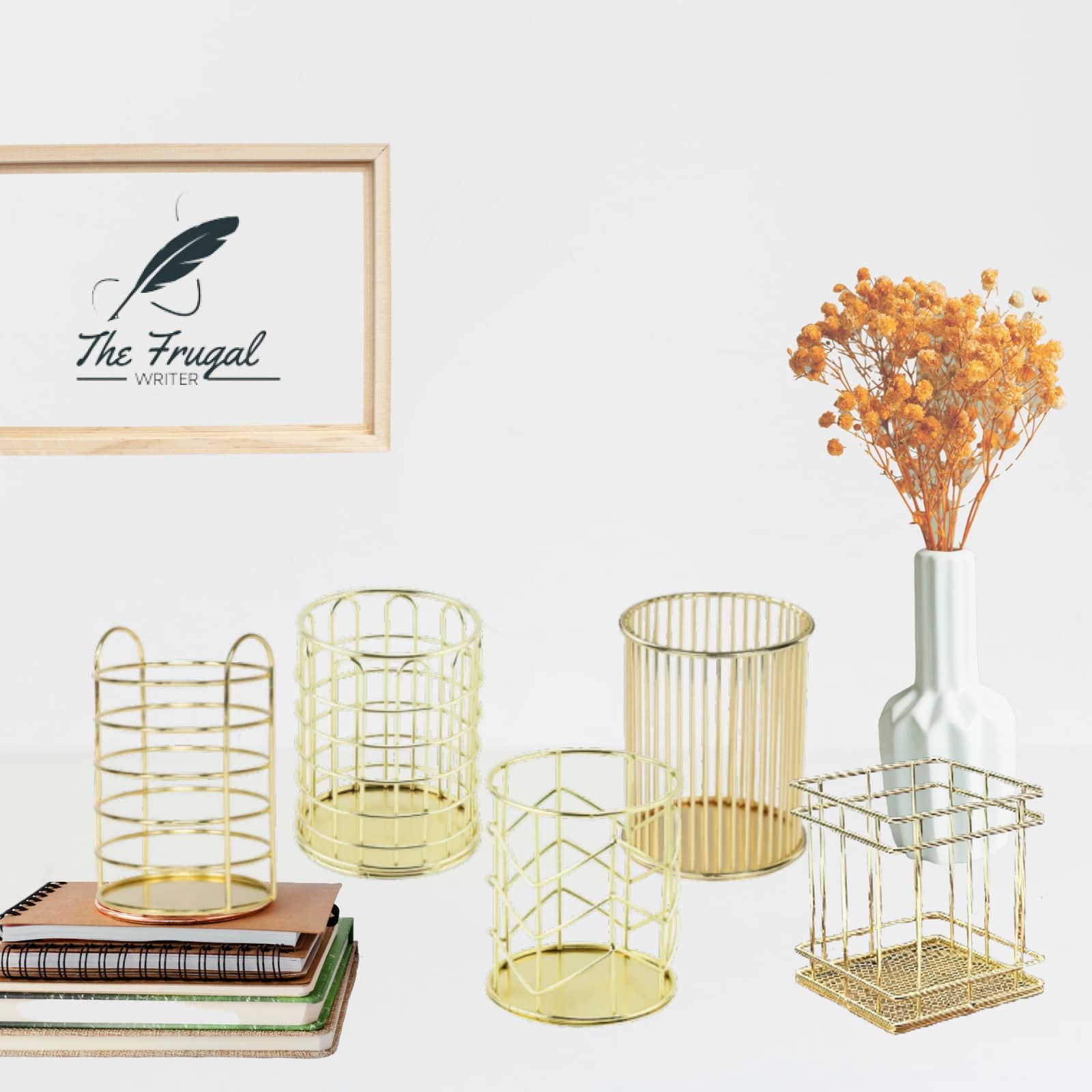 Gold Metal Organizer - Perfect for Home and Office Organization - The ...